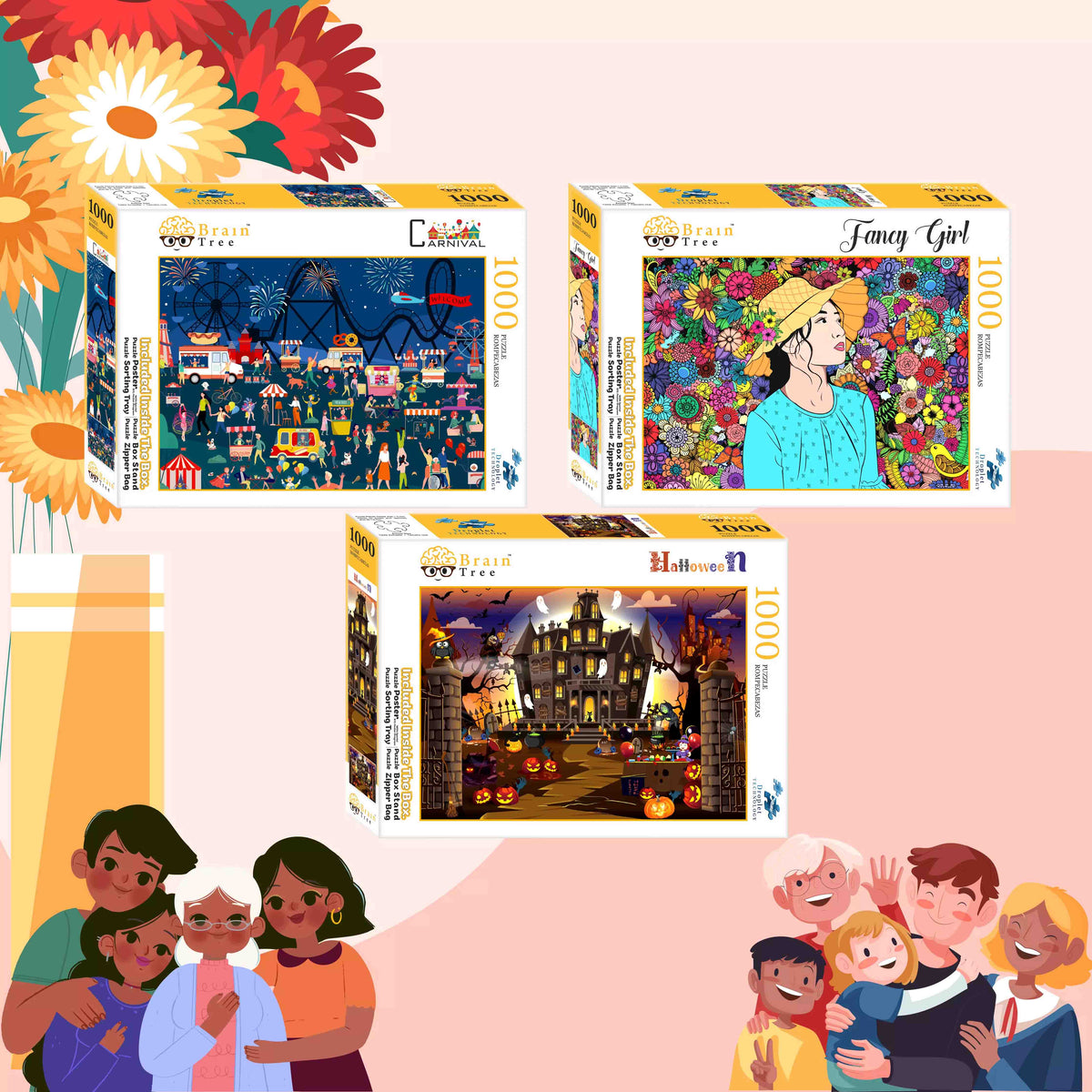 Explore Best Family Jigsaw Puzzles | Brain Tree Games