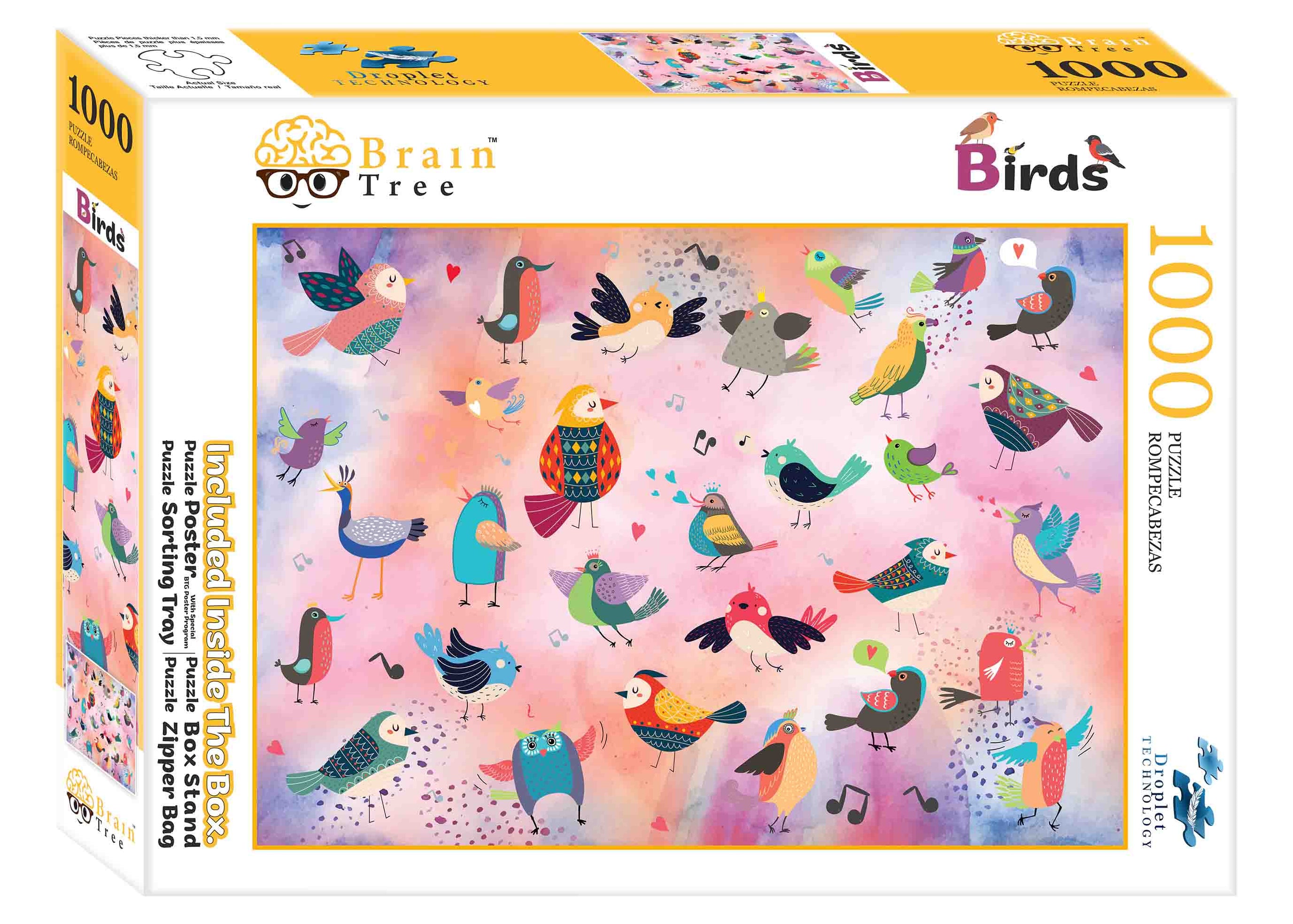 Buy Birds Jigsaw Puzzles with 1000 Pieces | Brain Tree Games