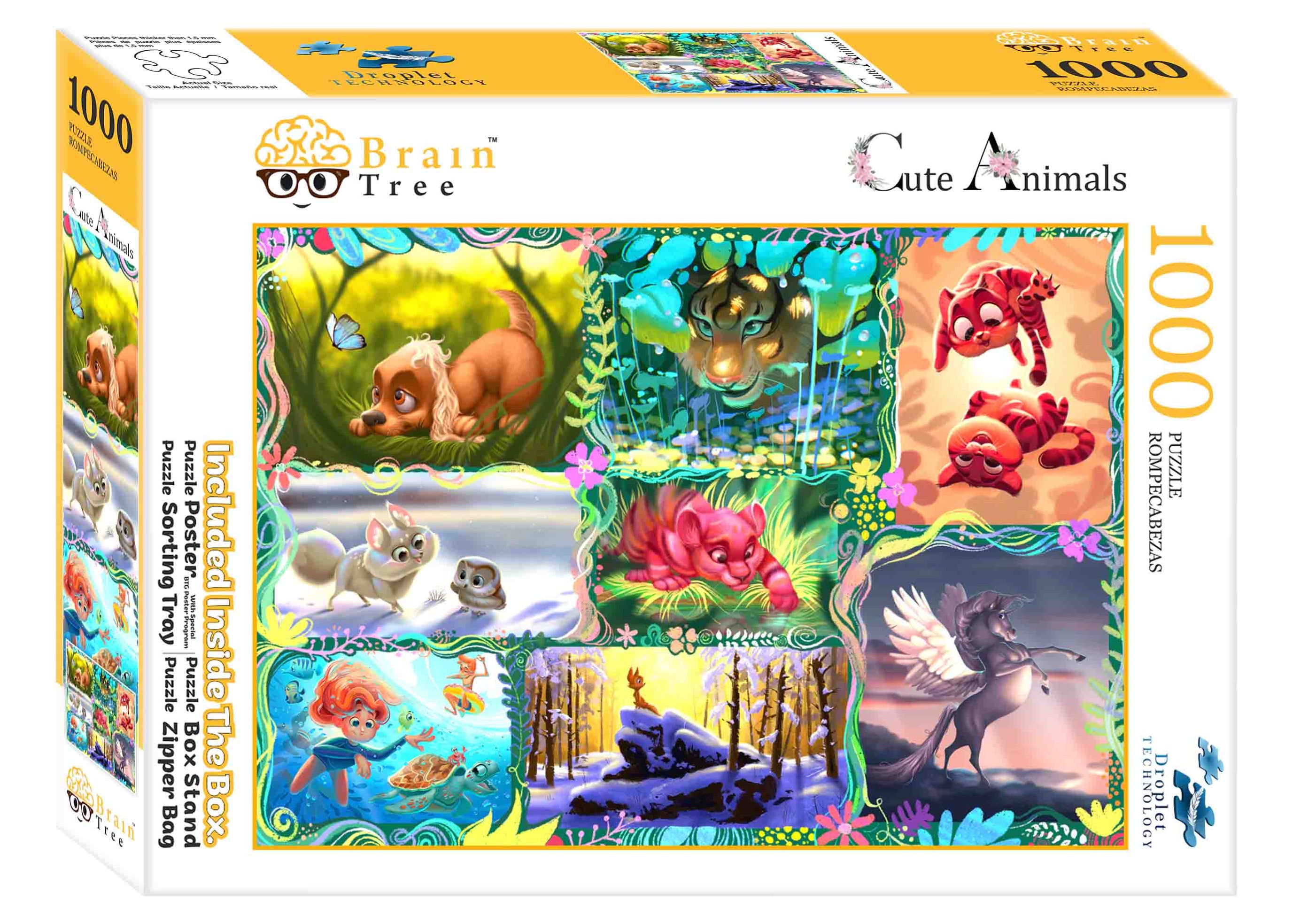 Cute Animal Jigsaw Puzzles, 1000 Piece Cute Animals Puzzles