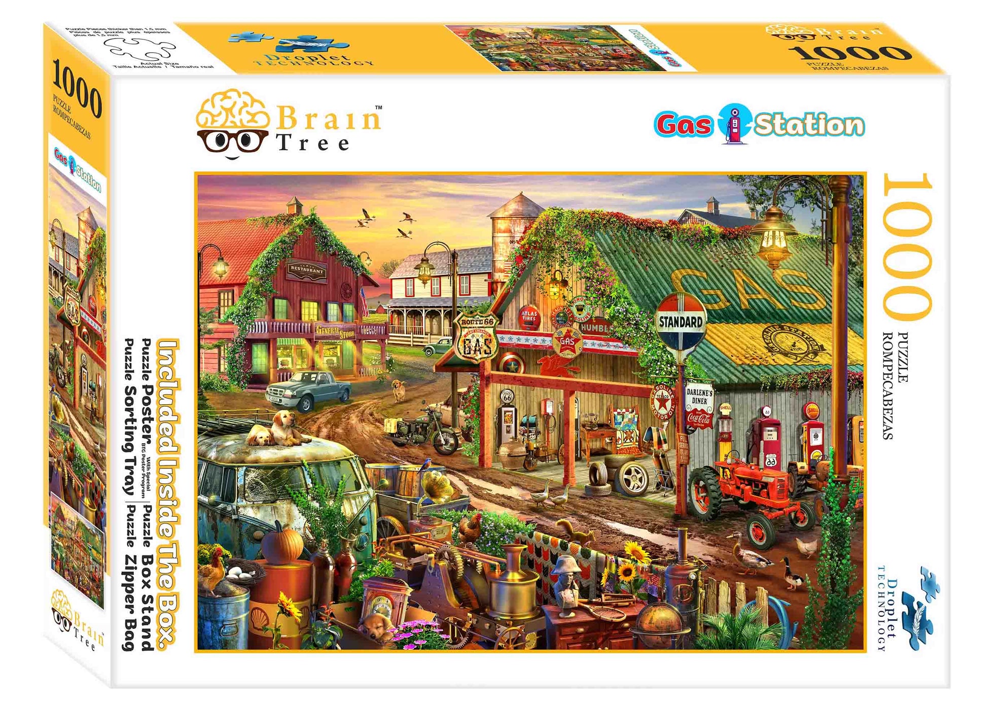 Gas Station Puzzles, 1000 Piece Gas Station Jigsaw Puzzles