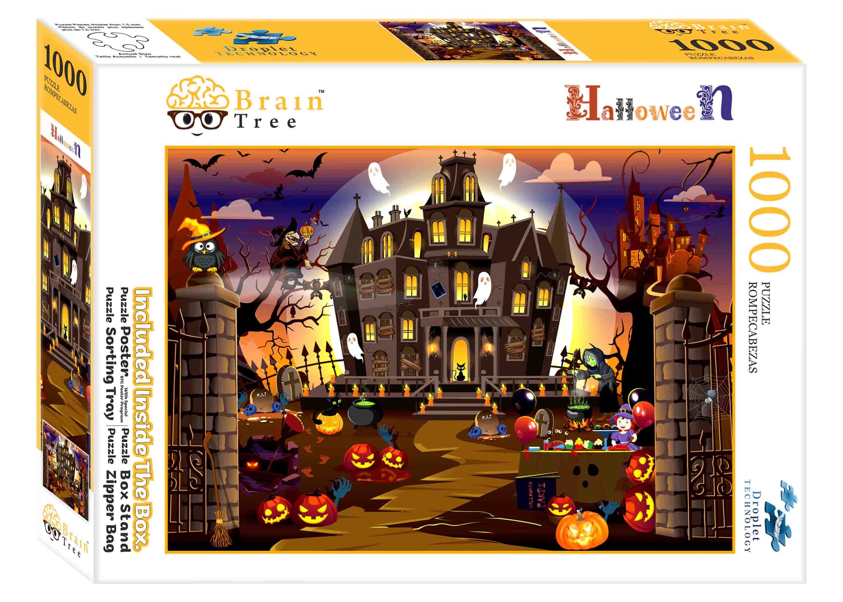 Halloween Puzzles, 1000 Piece Halloween House Jigsaw Puzzles