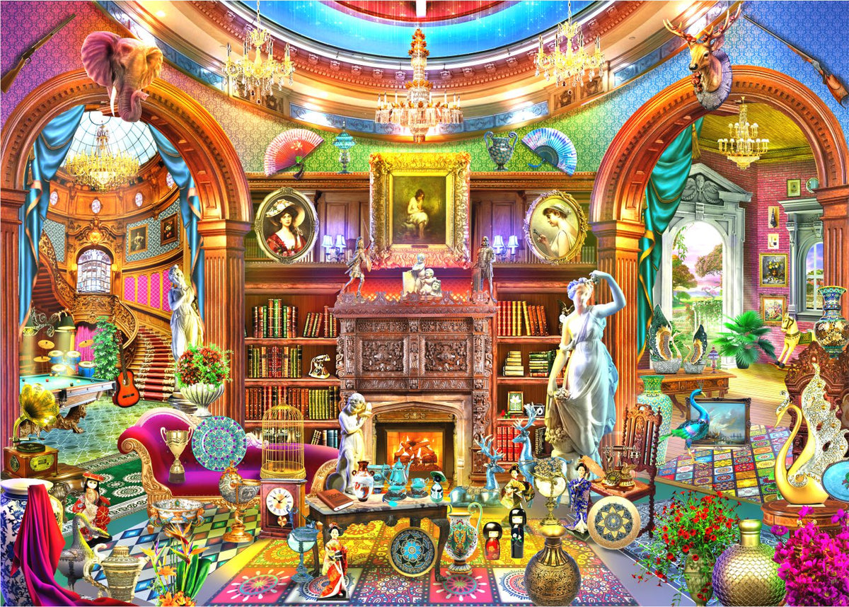 Buy House Library Jigsaw Puzzles 1000 Piece | Brain Tree Games