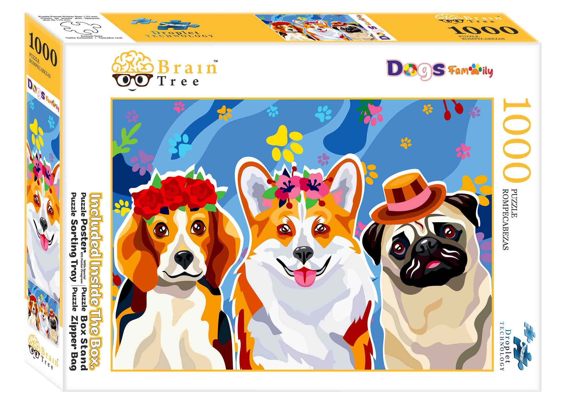 1000 Pieces Dogs Family Jigsaw Puzzles, Buy Dogs Family Puzzle ...
